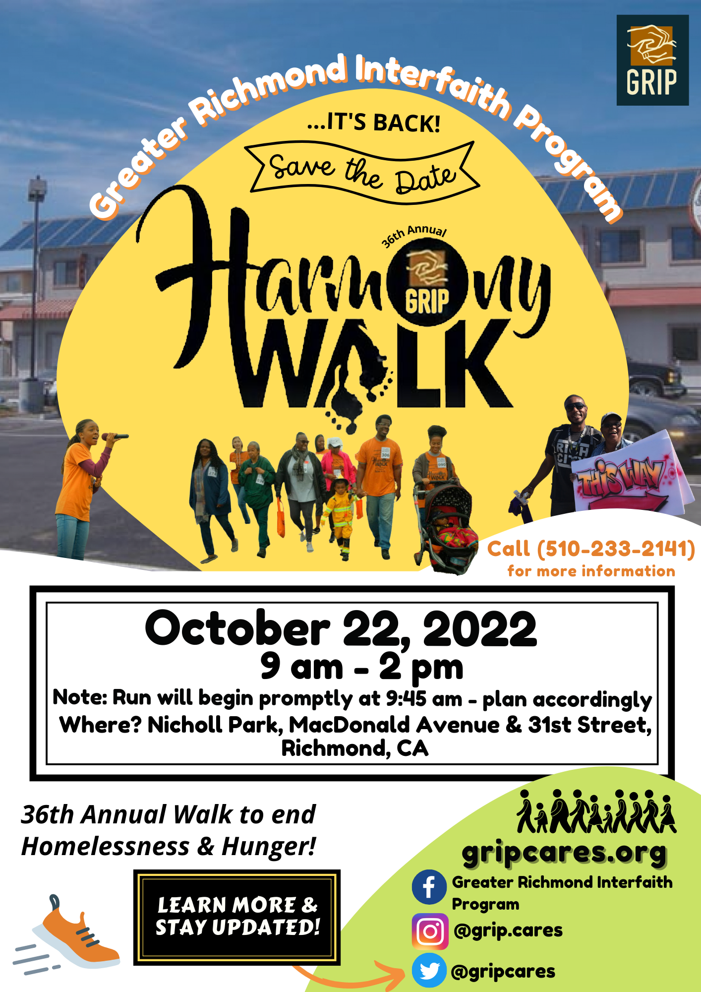 GRIP's 36th Annual Harmony Walk - October 22nd, 2022 - Greater Richmond ...